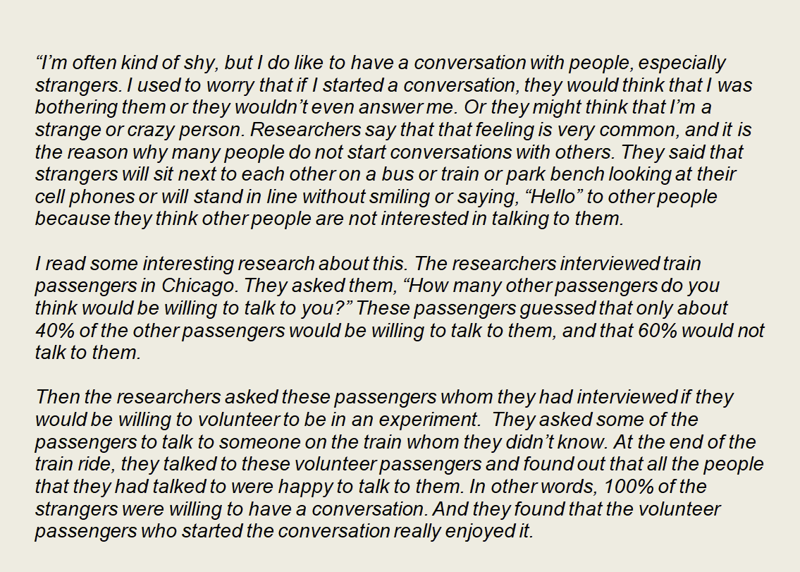 Starting and Ending a Conversation (Includes a Group Mixer Activity ...