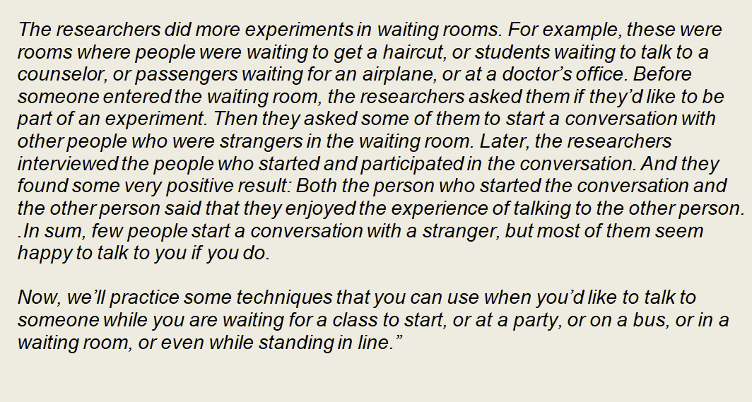 Starting and Ending a Conversation (Includes a Group Mixer Activity ...