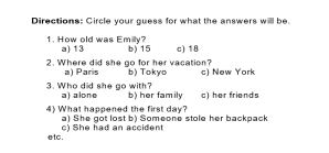 Entering a Lesson with Predictions (Part 1: Pre-Listening Activities ...